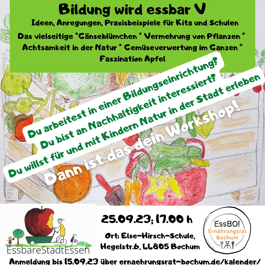 Bildung wird essbar / 5. Ausgabe - EssBO! Ernährungsrat Bochum